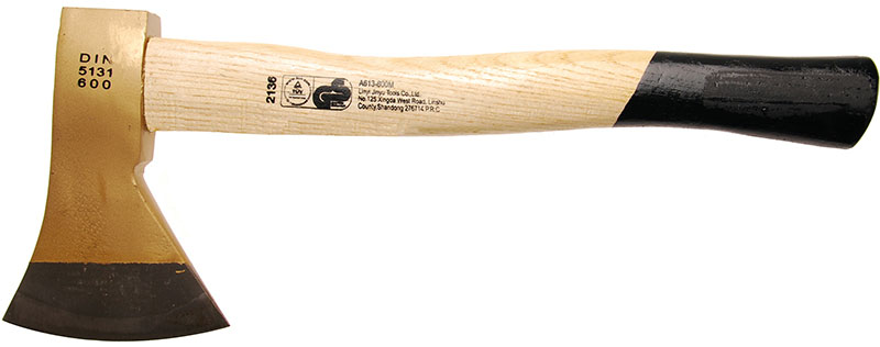 ACCETTA CON MANICO IN LEGNO, 600 G